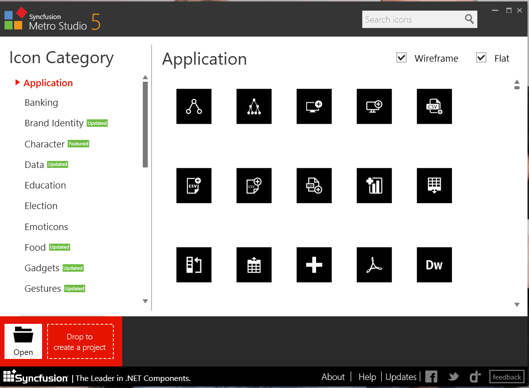 Syncfusion Metro Studio - צור לעצמך סט אייקונים בחינם - Tech Blog