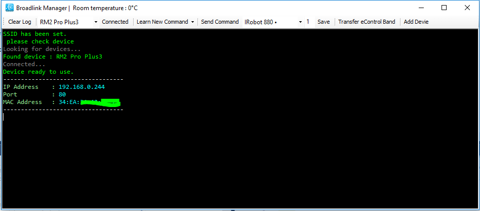 Broadlink Manager - Attach new device - Tech Blog